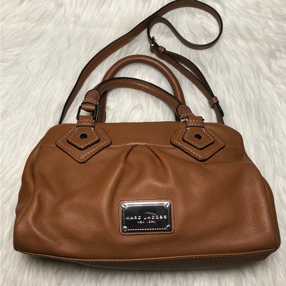 Marc Jacobs | Bags | Marc Jacobs Classic Q Baby Groovee Brown Leather Satchel | Poshmark